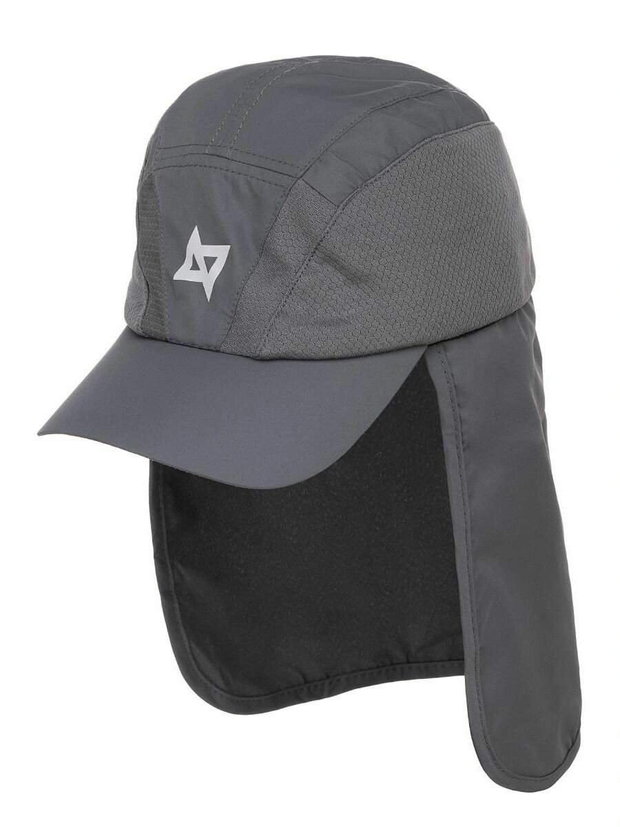 Бейсболка с защитой шеи и лица Nisus Glade, серый, XL