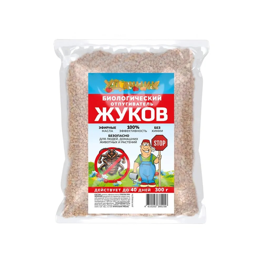 УДАЧНИК "ОТ ЖУКОВ" Биологический отпугиватель, 300 грамм