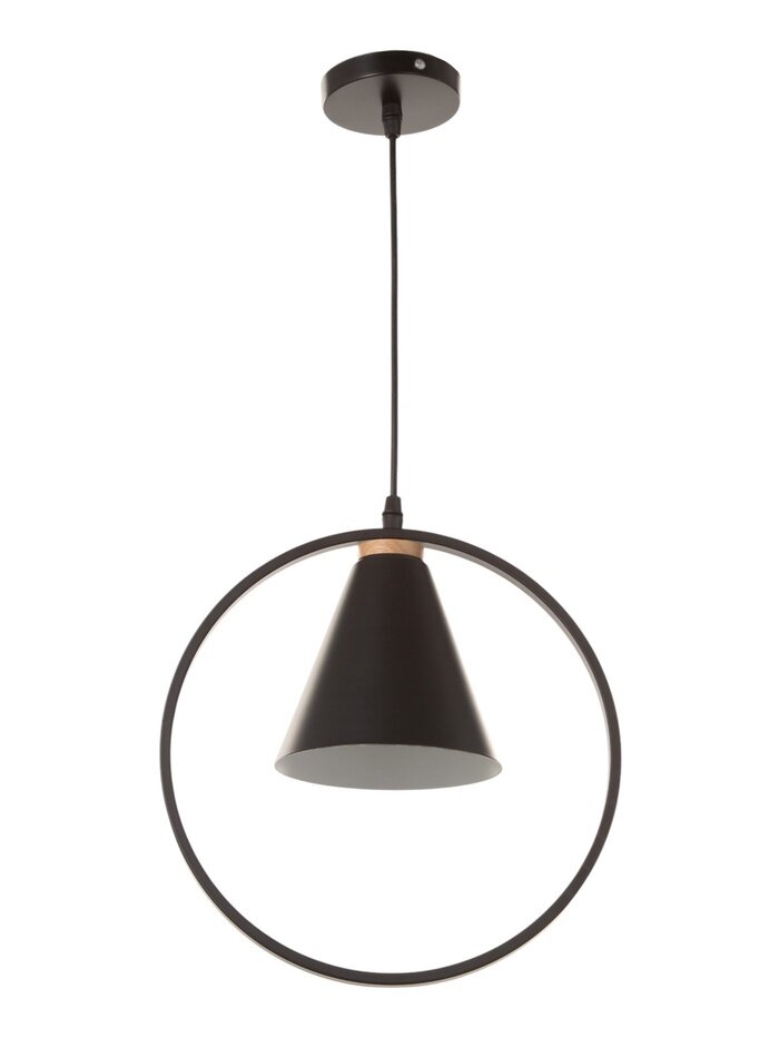 Светильник «Конус» 1×40 Вт Е27 черный/бронза 30×14.5×30(+100)см