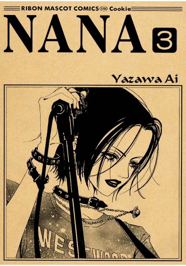 Алмазная картина "Интересное японское аниме Нана" алмазная огранка 40х50 см,40X50CM, серый