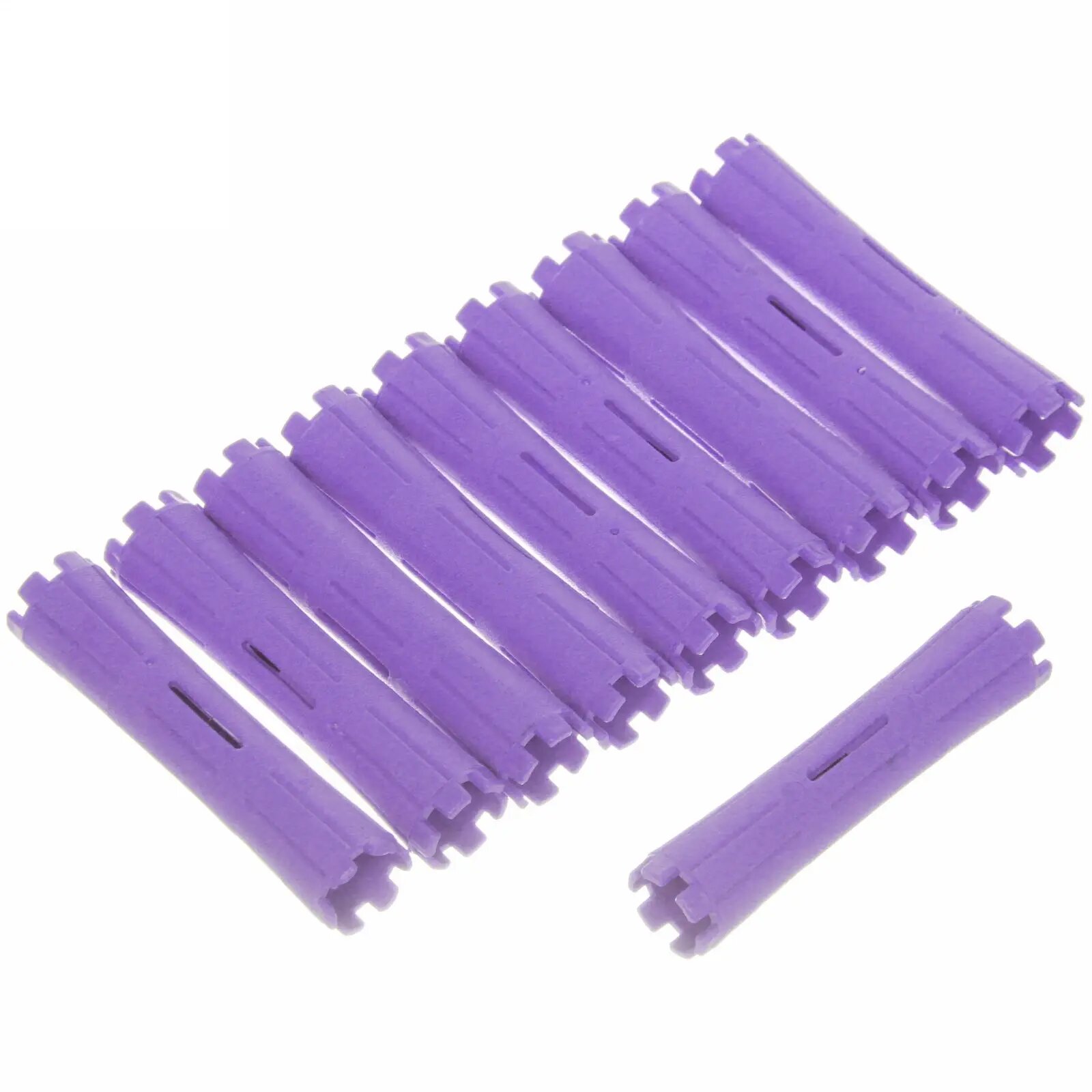 Бигуди пластиковые-коклюшки 10шт «Styling», 1 шт, разноцветн, d=1,8см