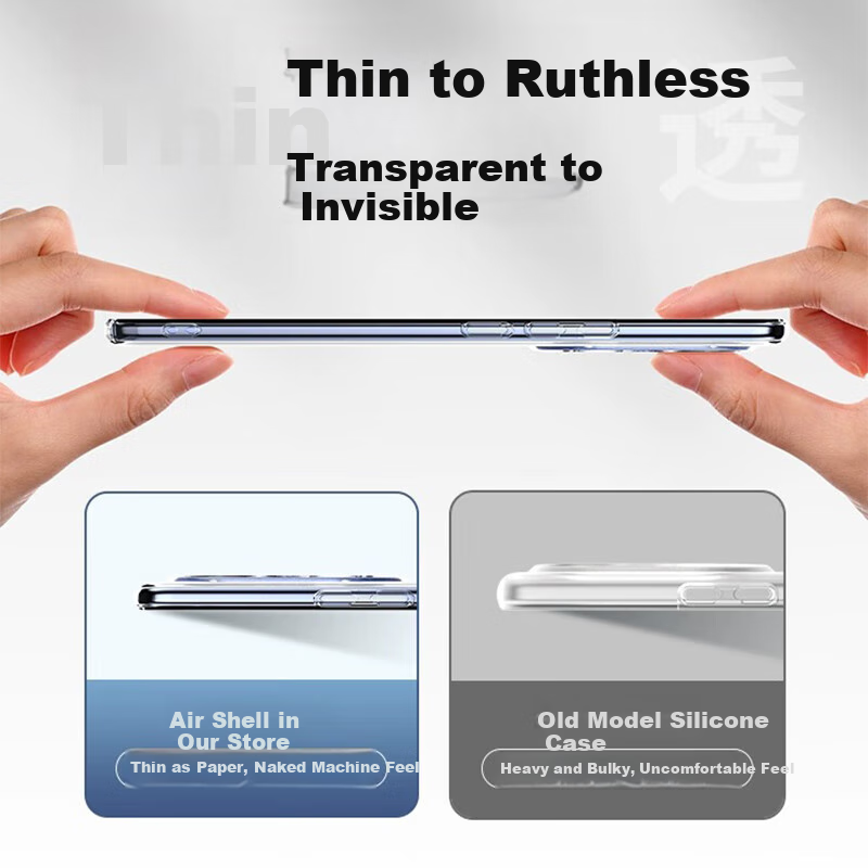 Cocolili [Long-lasting and not easy to turn yellow] Suitable for Huawei nova 13 pro phone case Huawei nova 13 pro protective cover Full coverage lens Fully transparent ultra-thin anti-fall bare machine