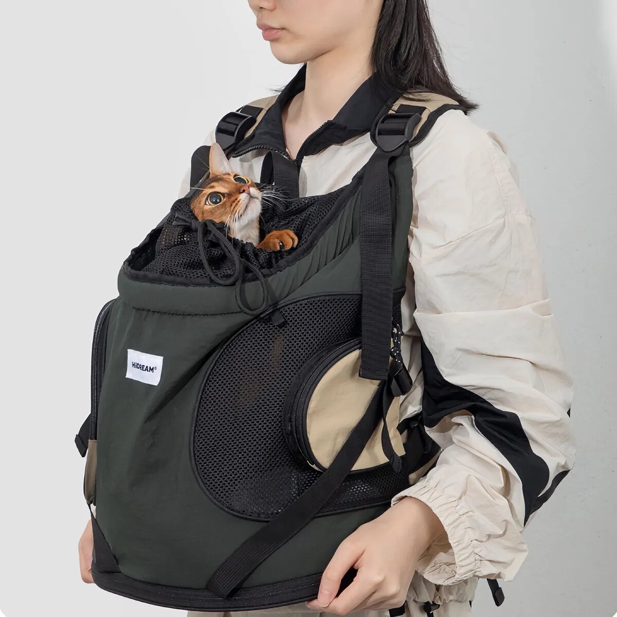 Переноска Рюкзак для кошек и собак и животных HiDREAM сумка на груди Нагрудная сумка 9kg