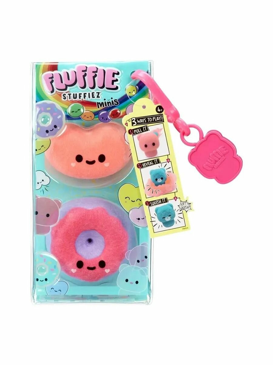 Fluffie Stuffiez Minis Plush Toy / Детские Мягкие И Сжимаемые Мини-коллекционные Плюшевые Игрушки С 2 Куклами, которые Раскрывают Сюрпризы Внутри И Снаружи, подходят Для Детей От 4 Лет И Старше