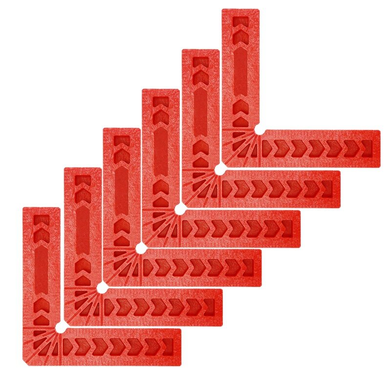 6 шт. 4-дюймовые 90-градусные позиционные угольники, прямоугольные зажимы для столярных работ, угловой зажимной угольник для рам для картин, коробок, шкафов или ящиков