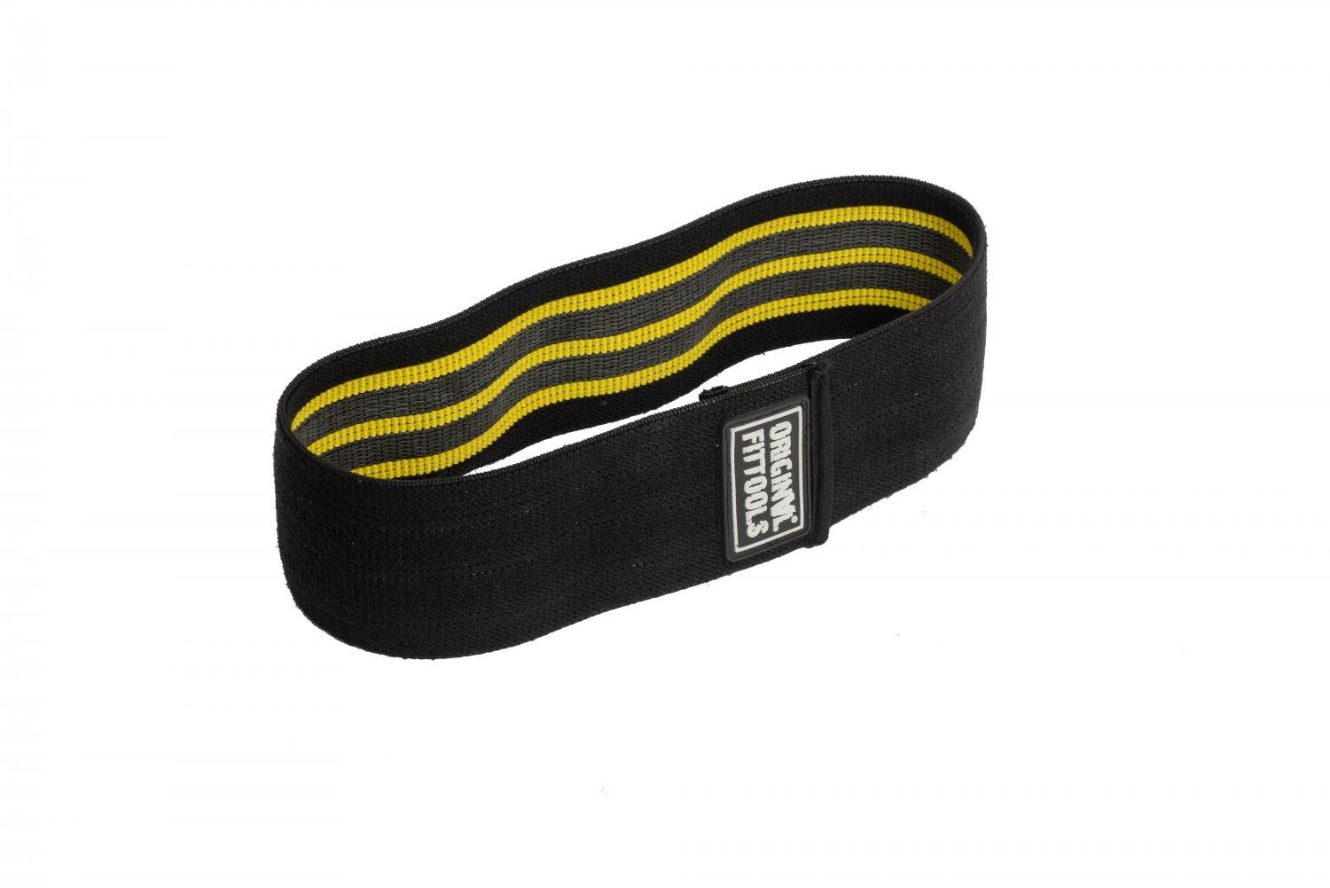 Эспандер Original FitTools EOS FT-EOS-M, черный/желтый, длина 76 см, ширина 8 см