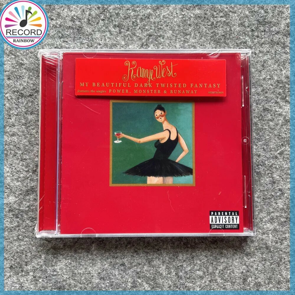 Kanye West My Beautiful Dark Twisted Fantasy 2010 CD настоящий Герметичная упаковка совершенно новый