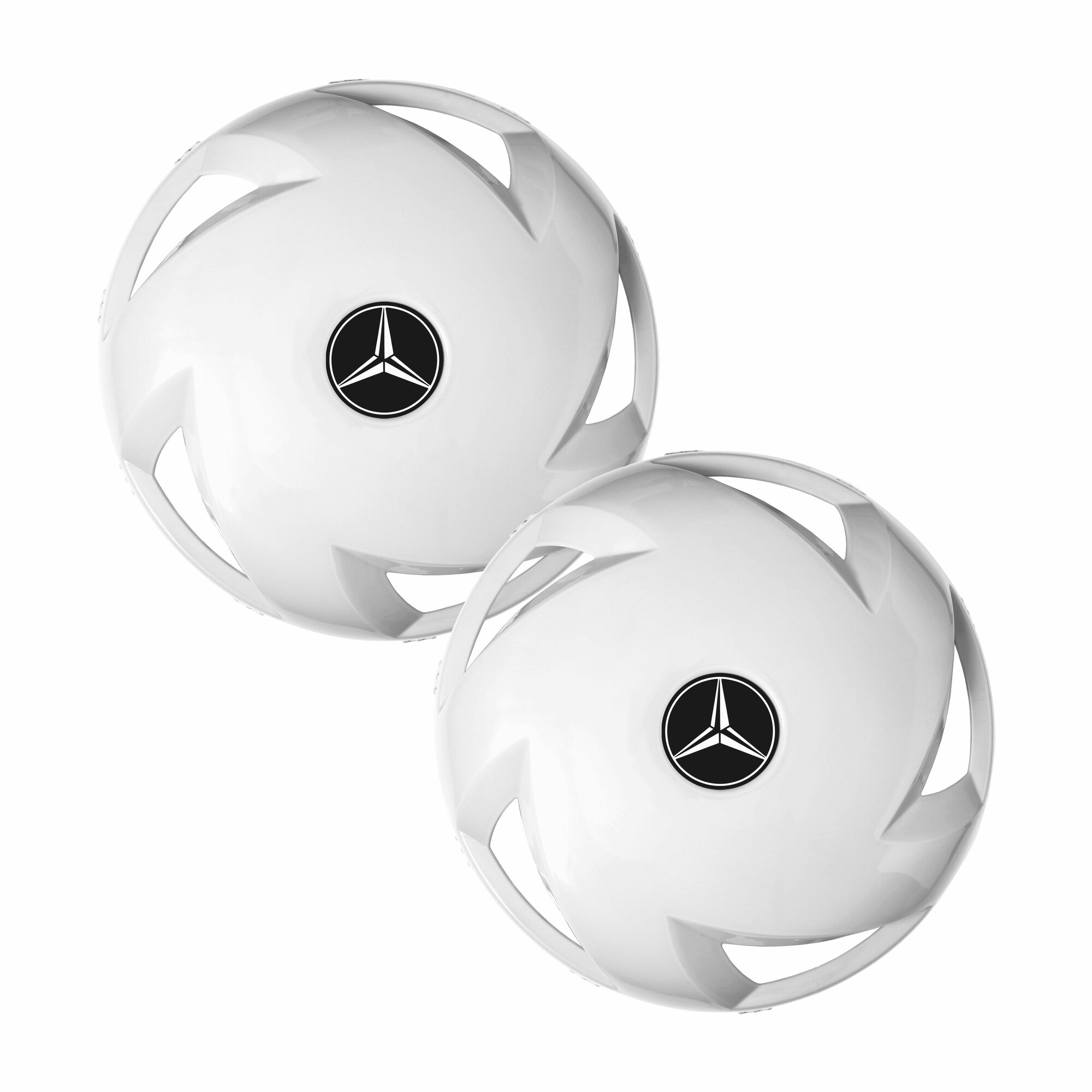 Колпаки R 22,5 "Вентиляторы" MERCEDES передние белые - 2 шт