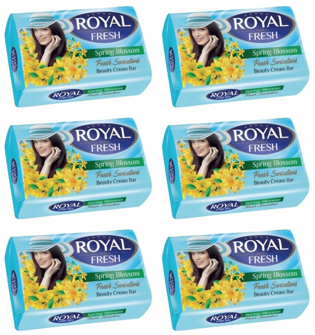 Royal Fresh Мыло туалетное Весеннее цветение, 100 гр, 6 шт