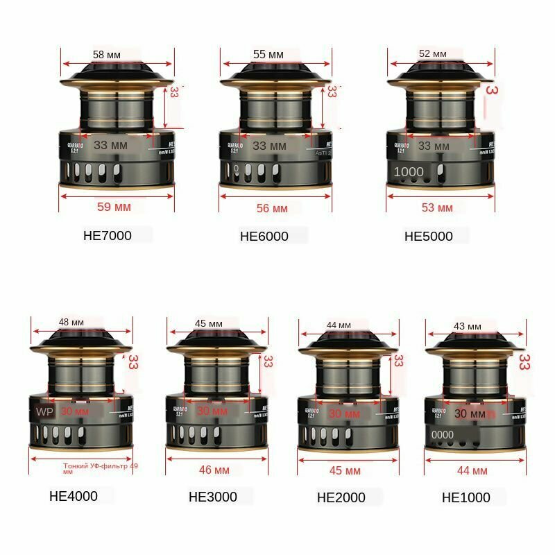 Катушка рыболовная FISHING REEL Professional HE3000