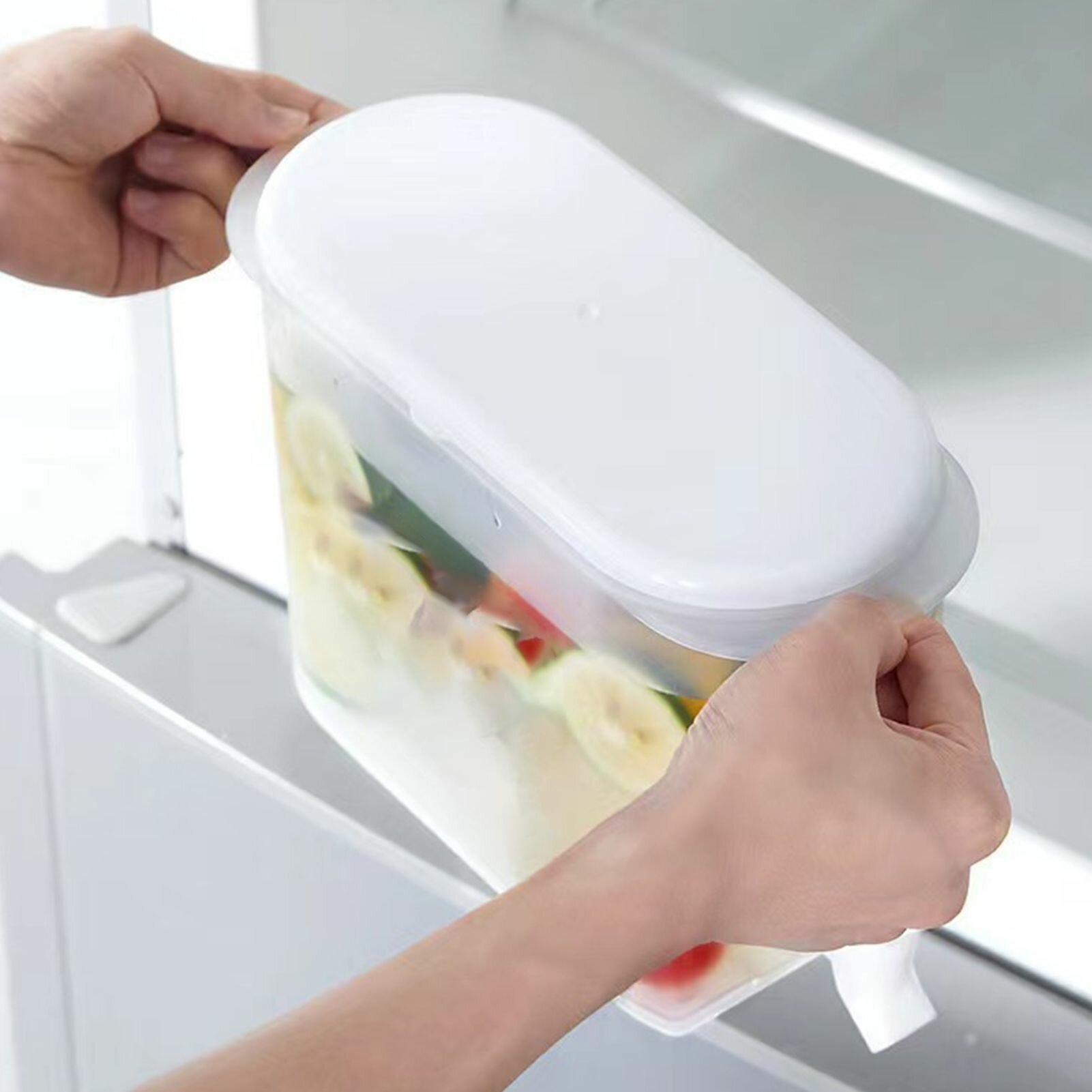 Кувшин для воды с крышкой / Лимонадница, 3,5 литра