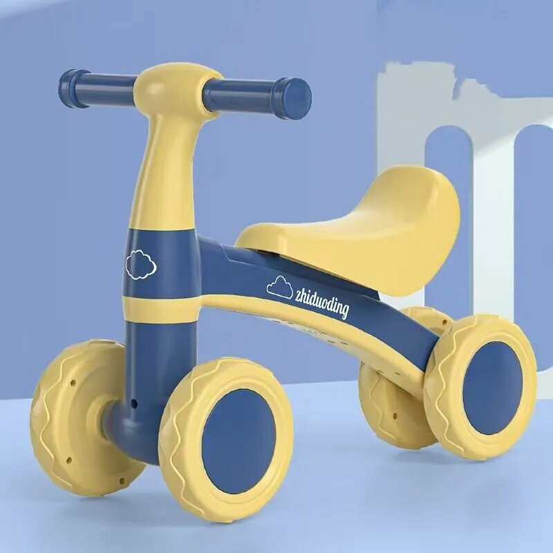 Беговел для детей "Самокат-балансир", 1-3 года, голубой, пластик, 2 колеса