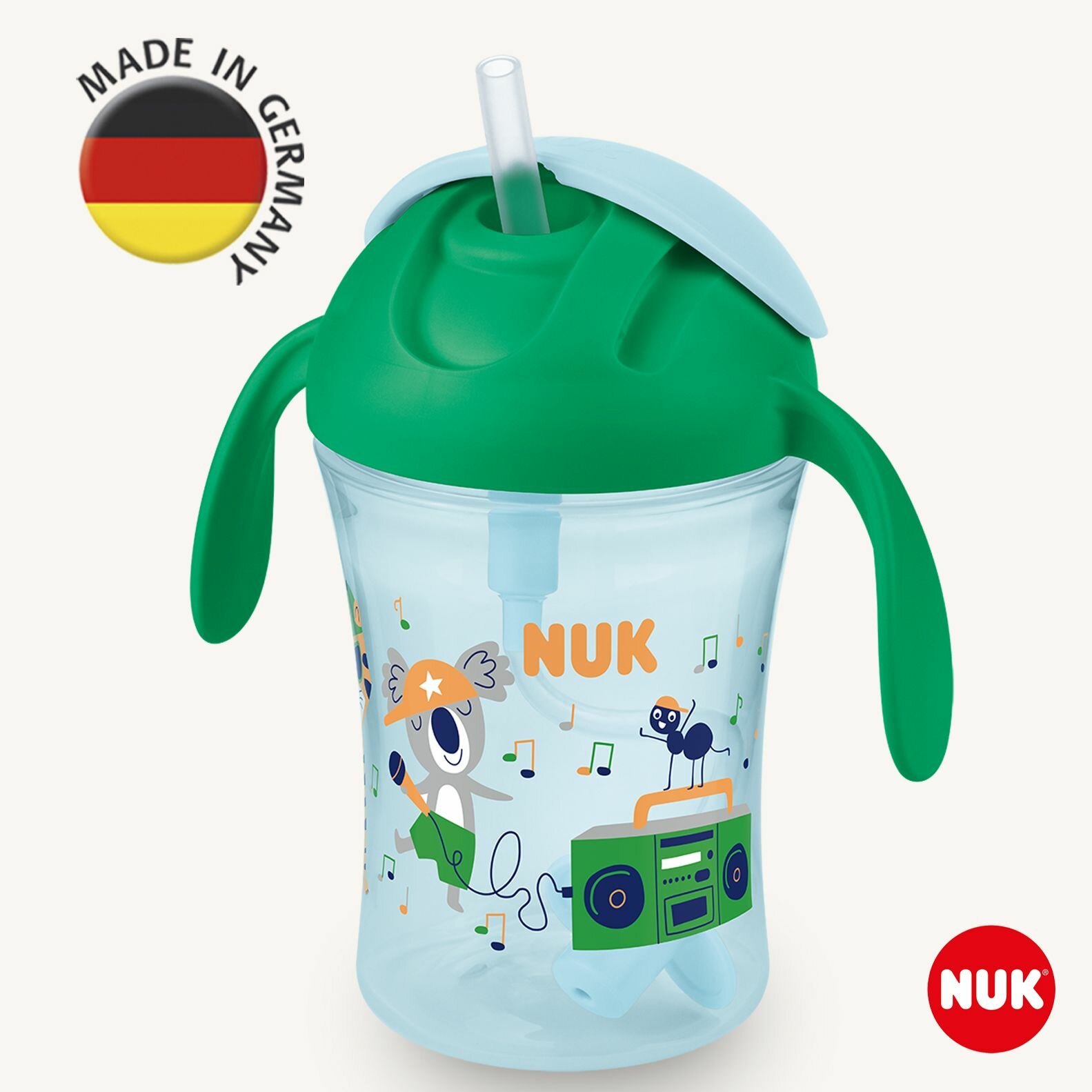 NUK EVOLUTION Поильник MOTION CUP 230 мл, зеленый