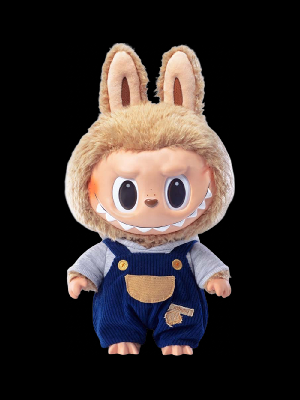 Коллекционная оригинальная фигура LABUBU Time to chill-Vinyl Plush Doll / 37 см высота / POP MART / Разноцветный