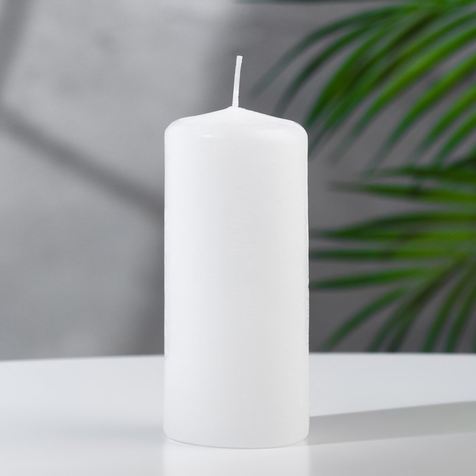 Свеча Омский свечной завод, цилиндр, 5х11,5 см, 25 ч, 175 гр, белый