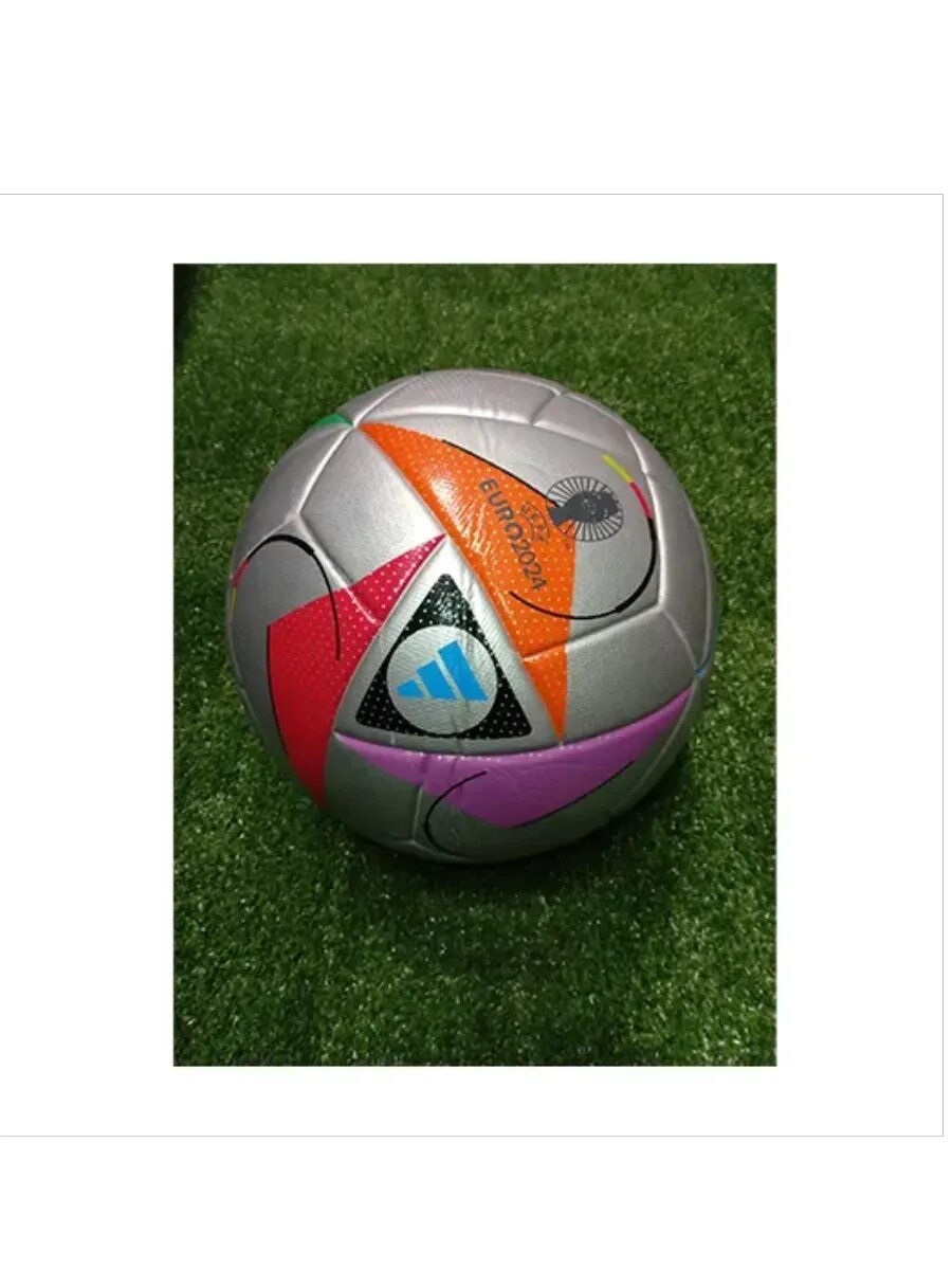 Мяч футб. 4 UEFA EURO 2024 серебристый