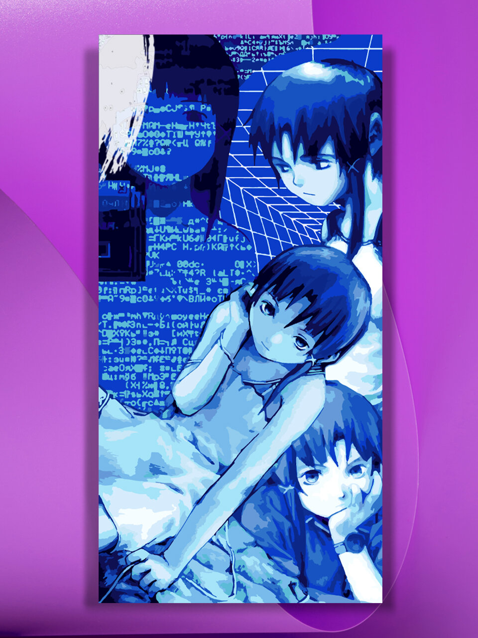 Картина по номерам на холсте Эксперименты Лэйн - Лэйн Ивакура, 30 х 60 см