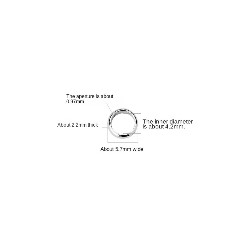 Серебряные бусины-разделители 925, 4.2MM silver