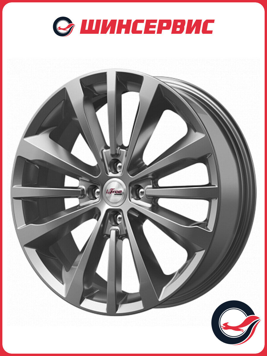 Литой колесный диск IFree Андерсен R17x7.0J 4x100 ET41 ЦО60.1 для автомобиля