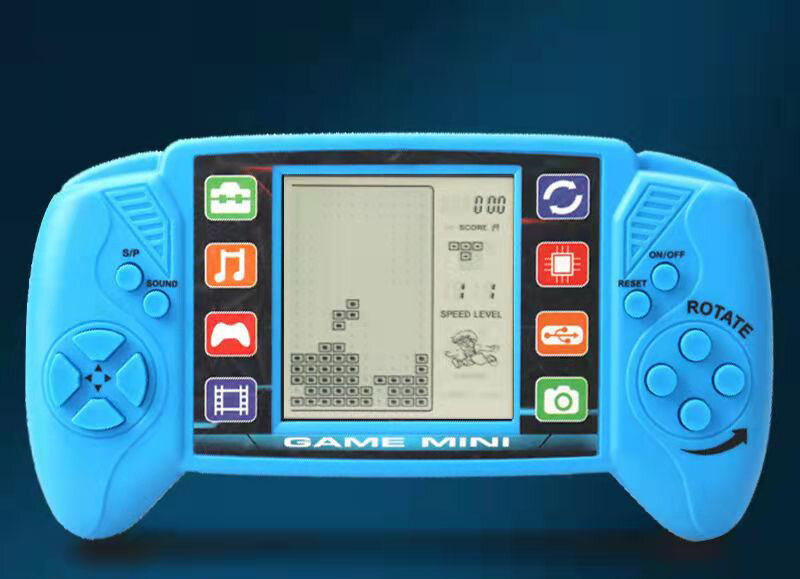 Электронная коммерция: популярная портативная игровая консоль с 3.5inch играми, большая экранная консоль для игры в тетрис, игрушечная фабрика