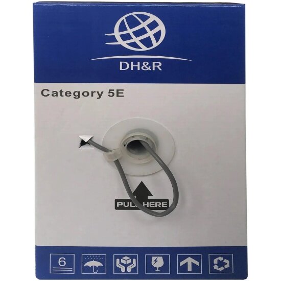 Кабель сетевой Ningbo Utp 4 пары Cat5e Solid 0 5мм Cu Molded 305м серый — купить по низкой цене