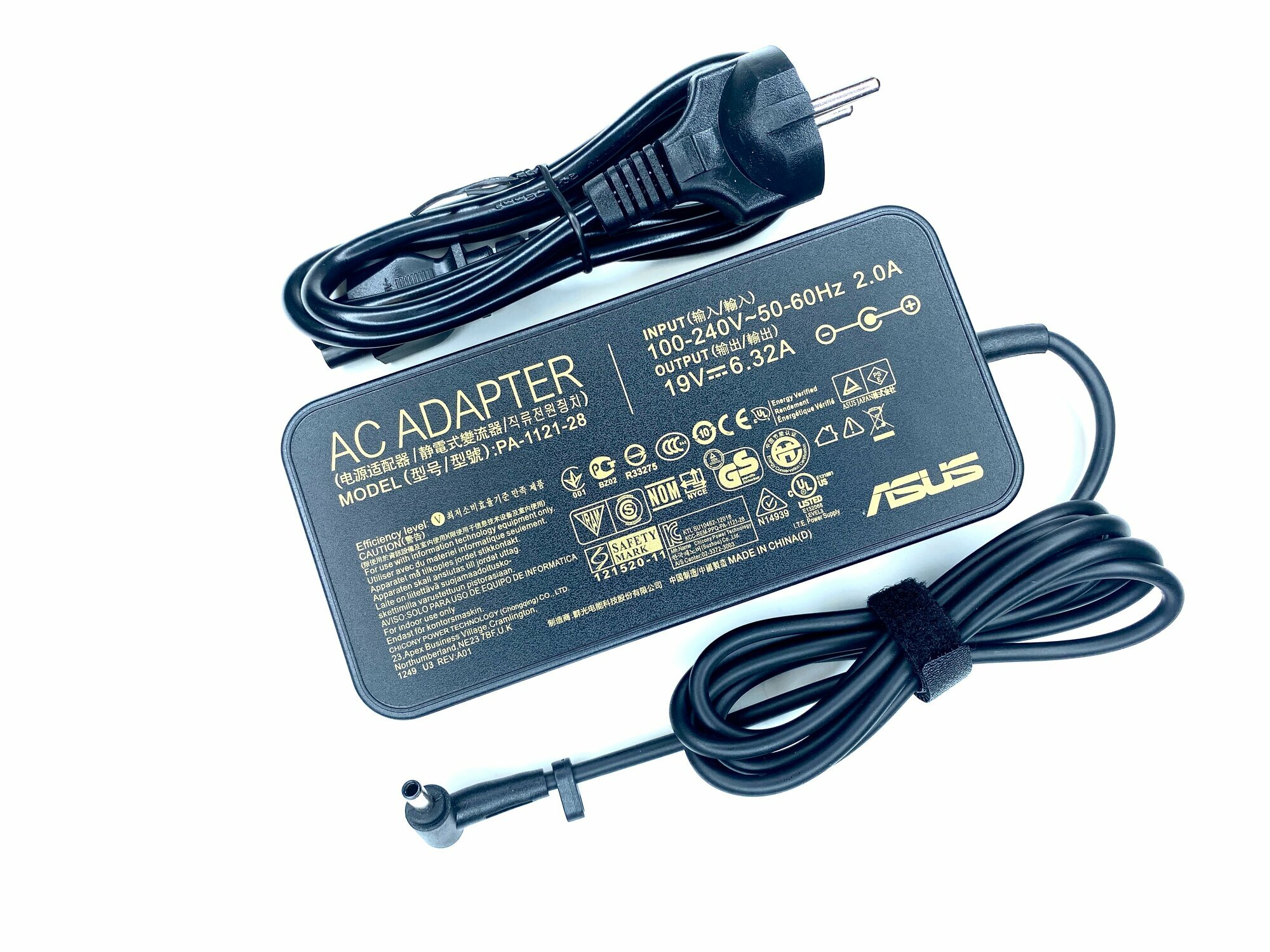 Блок питания (зарядное устройство) для ноутбука Asus X571GD 19V 6.32A (4.5-3.0) 120W Slim