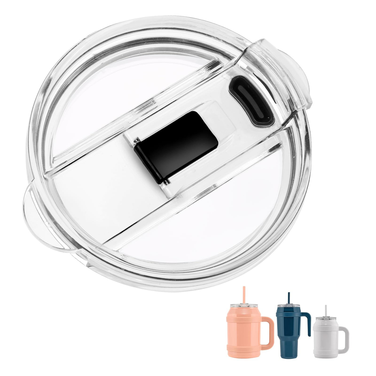 Замена крышки для бутылок, 50oz, 40oz, 32oz, прозрачный цвет, 10 x 9.4 x 3.1 см, 100 грамм, с соломинкой, для питья напрямую, силиконовая уплотнительная прокладка, для ручной мойки, для посудомоечной машины