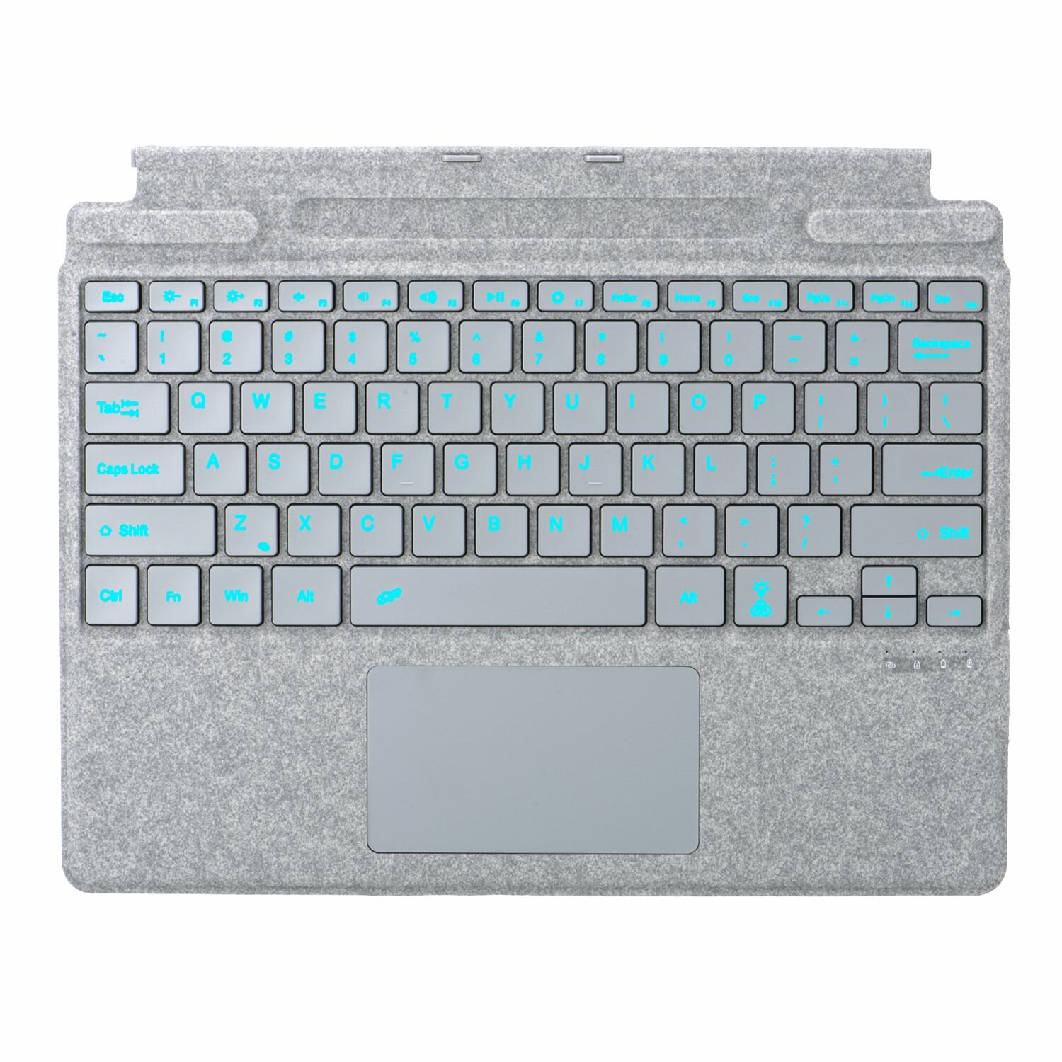 Сенсорная Bluetooth-клавиатура с семью цветами подсветки для Microsoft SurfacePro8/9/10/11/X