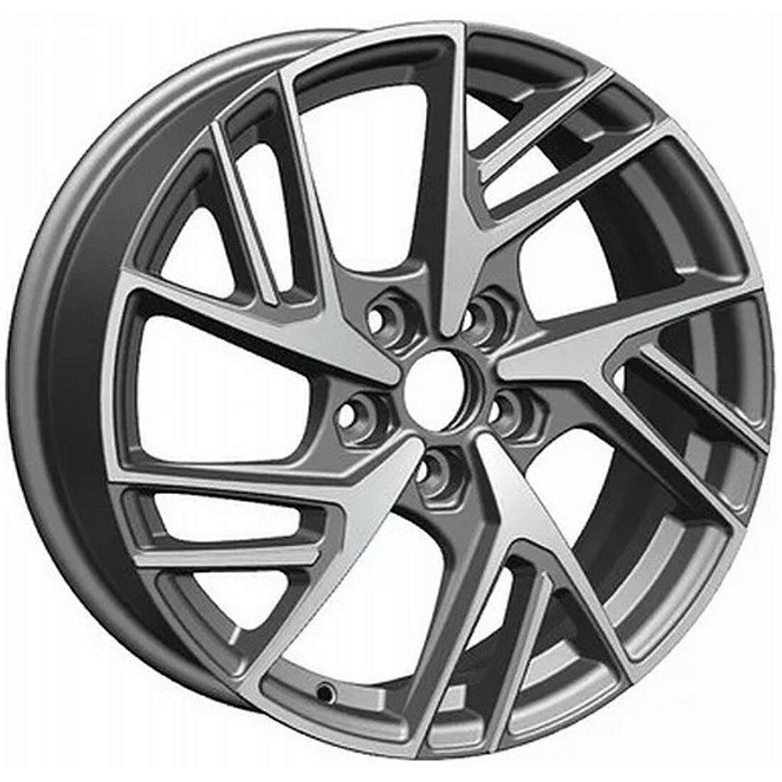 Колесный диск Khomen Wheels KHW1722 6,5x17 5x114,3 ET45 67,1 Gray-FP литой для автомобиля