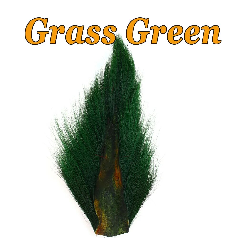 ICERIO Натуральный хвост оленя для вязания мух Зеленый, Grass Green