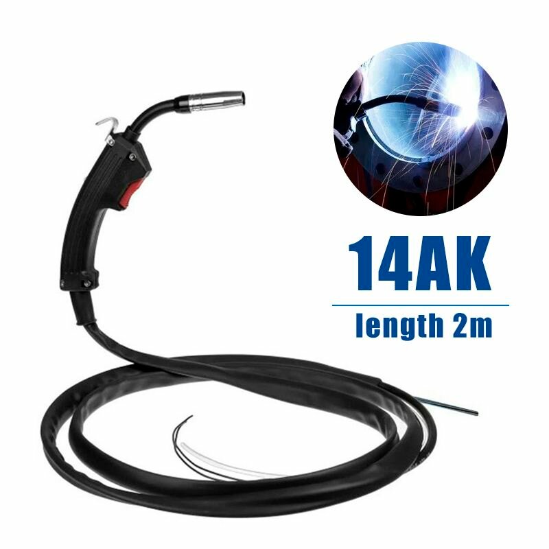 Сварочная горелка для полуавтомата, 2м, 14АК, без евроразъема