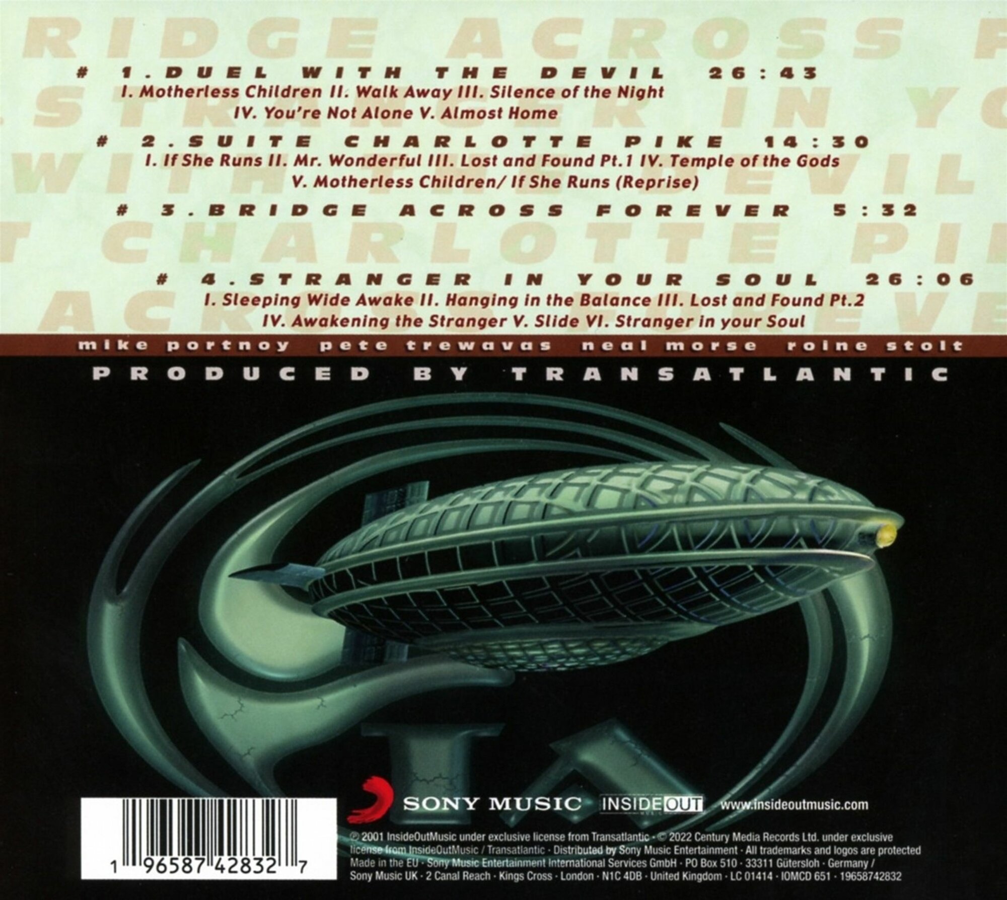 Диск Transatlantic - Bridge Across Forever (Reissue 2022) (1 CD) — фото 1