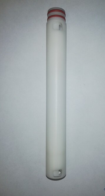 Трубка перелива смеси для гравитационных моделей, пластик, цвет белый Gel Matic