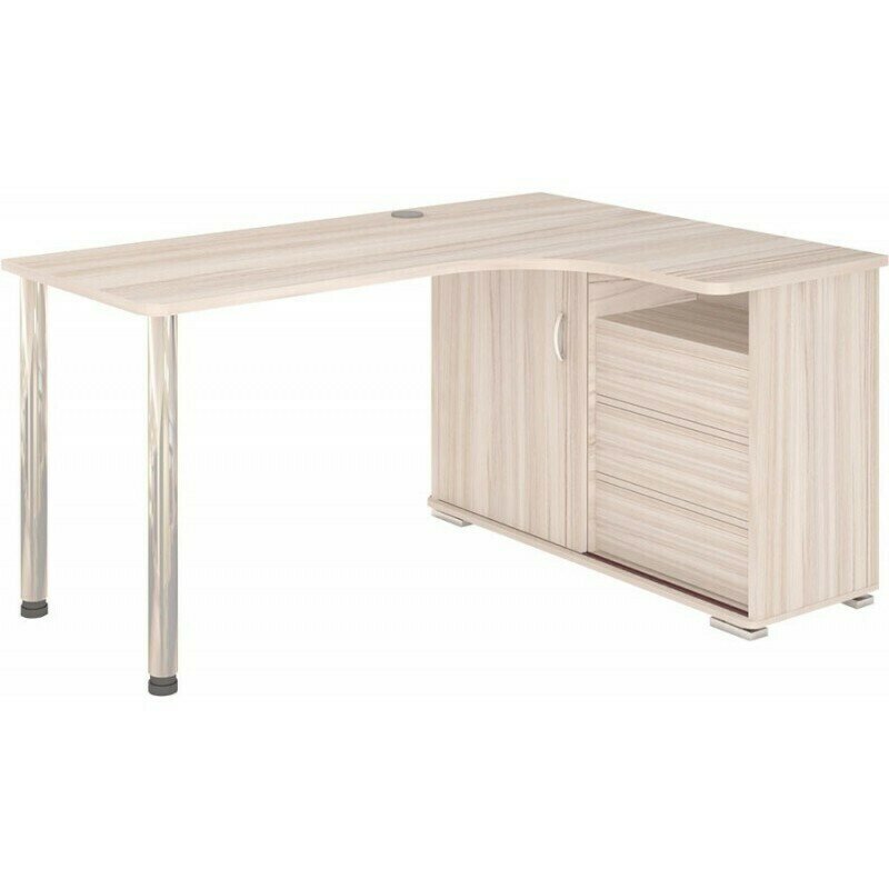 Стол компьютерный Мэрдэс СР-165СМ Правый Карамель Размеры: Высота 745мм Глубина 1160мм Ширина 1600мм