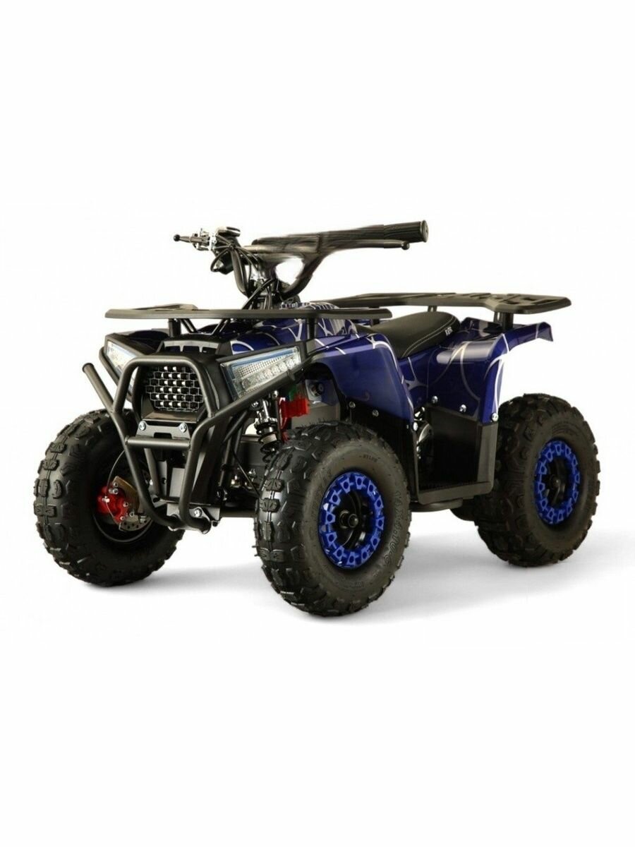 Детский электроквадроцикл MIKA LUX 48V 1200W BW синий спайдер
