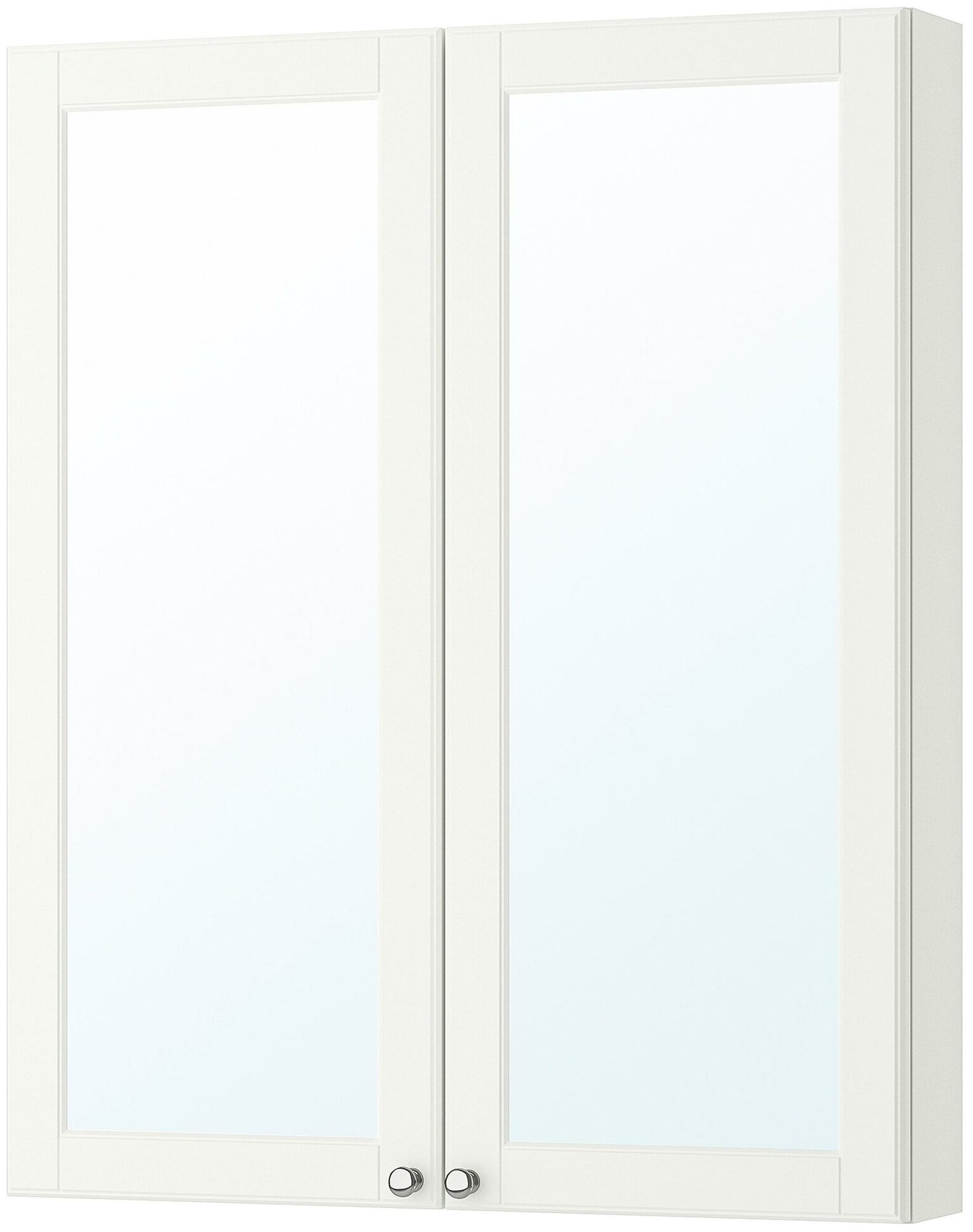 Шкаф ИКЕА ГОДМОРГОН 504.859.00, 80x14x96 см, распашной, зеркальный