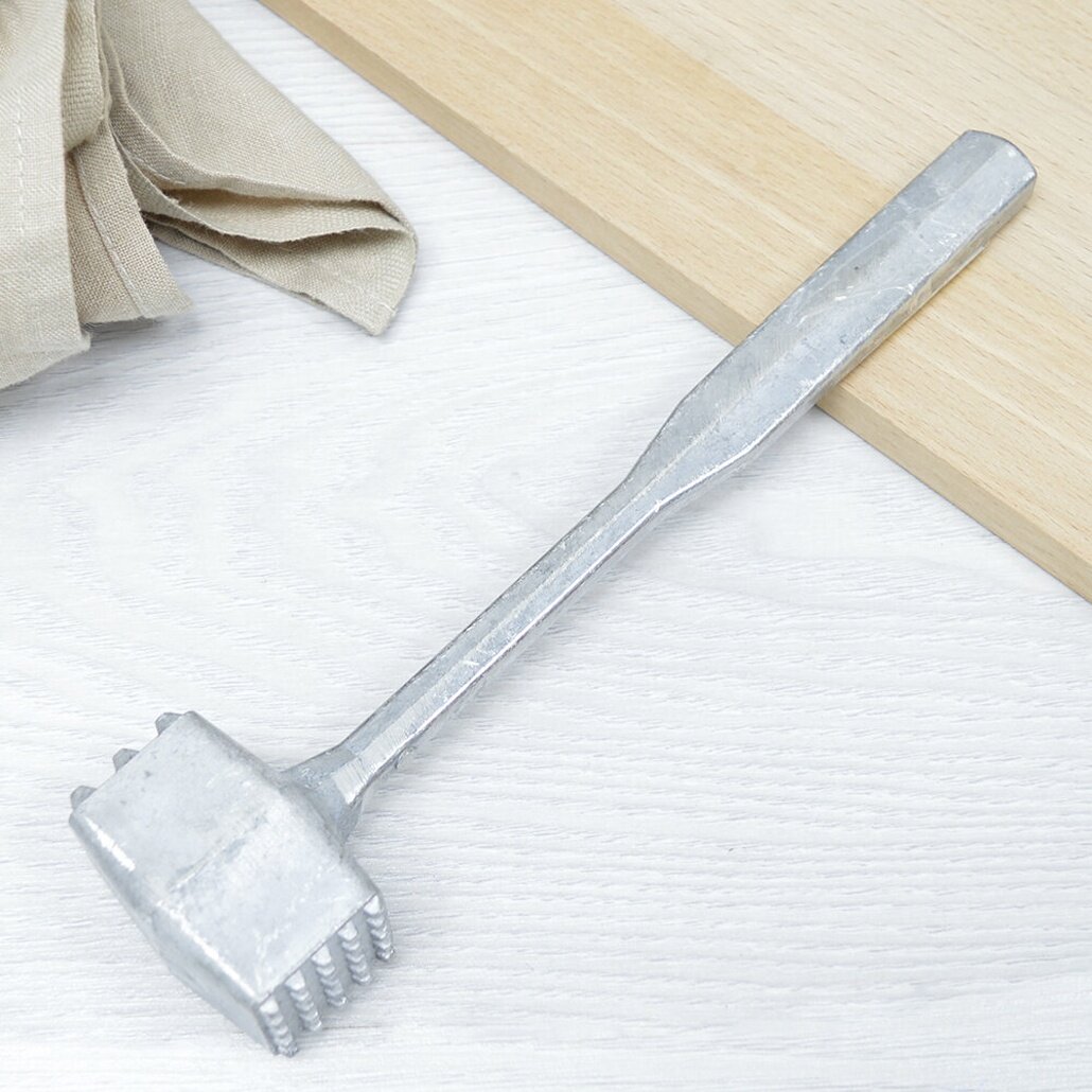 Молоток для отбивания мяса 24см, металлический, удобный, стальной, для кухни