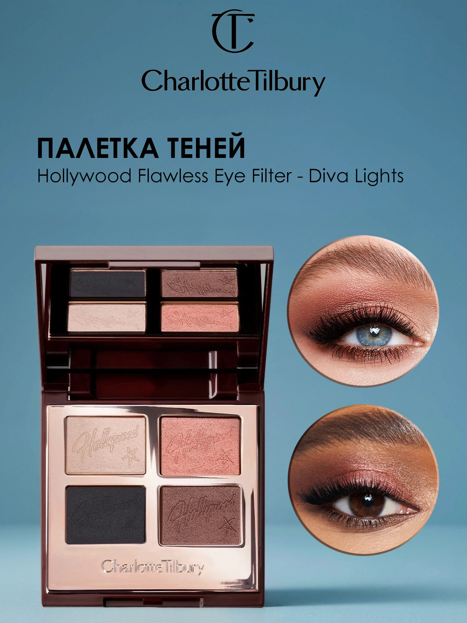 Палетка теней Charlotte Tilbury - Hollywood Flawless Eye Filter Palette (Diva Lights)