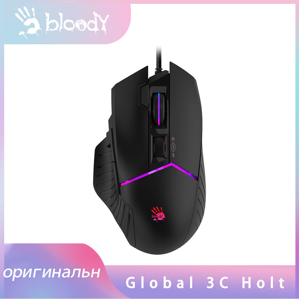 A4Tech Мышь A4Tech Bloody W95 Max черный оптическая (12000dpi) USB