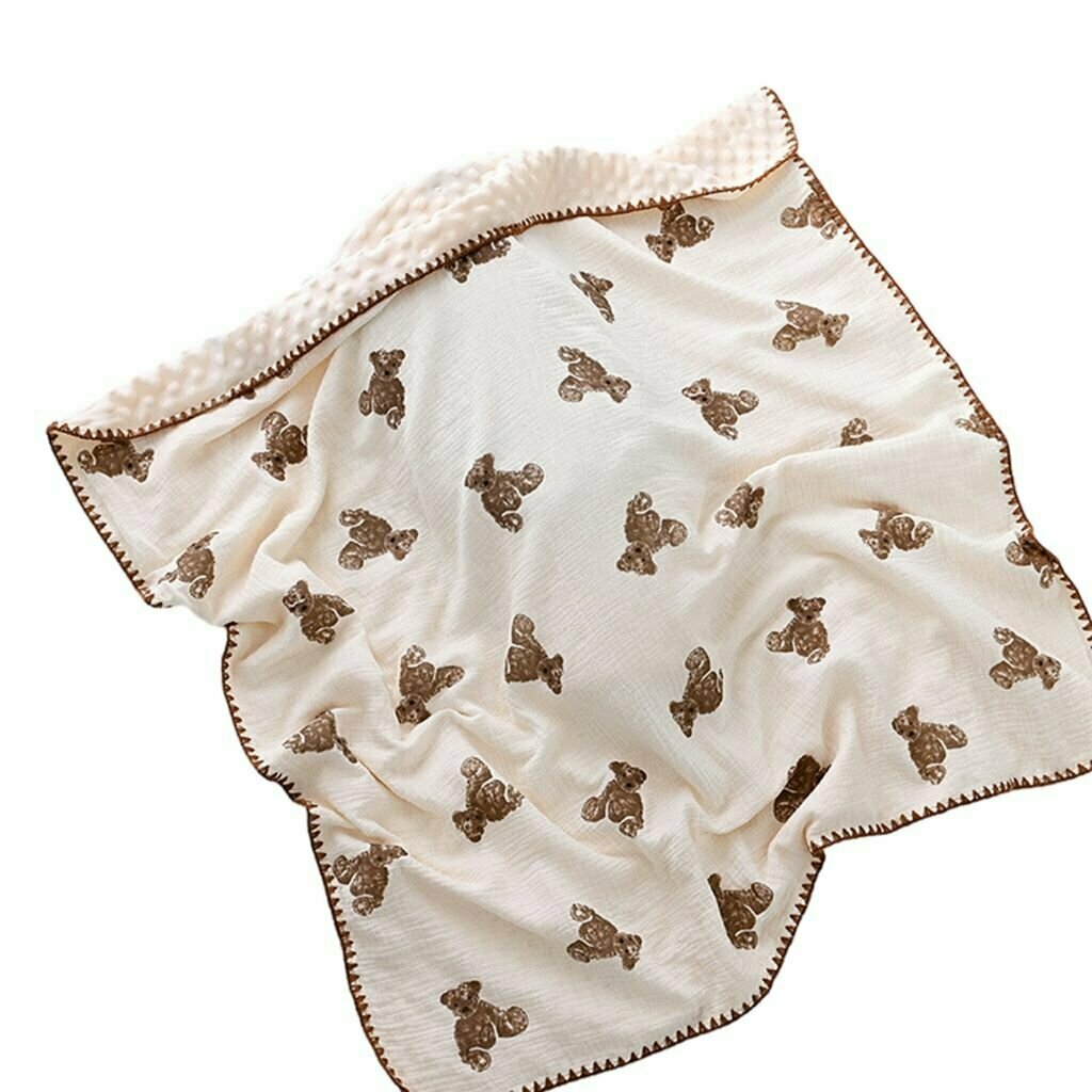 Детское одеяло из хлопка для младенцев, дышащее бархатное безопасное постельное белье новорожденных, успокаивающее