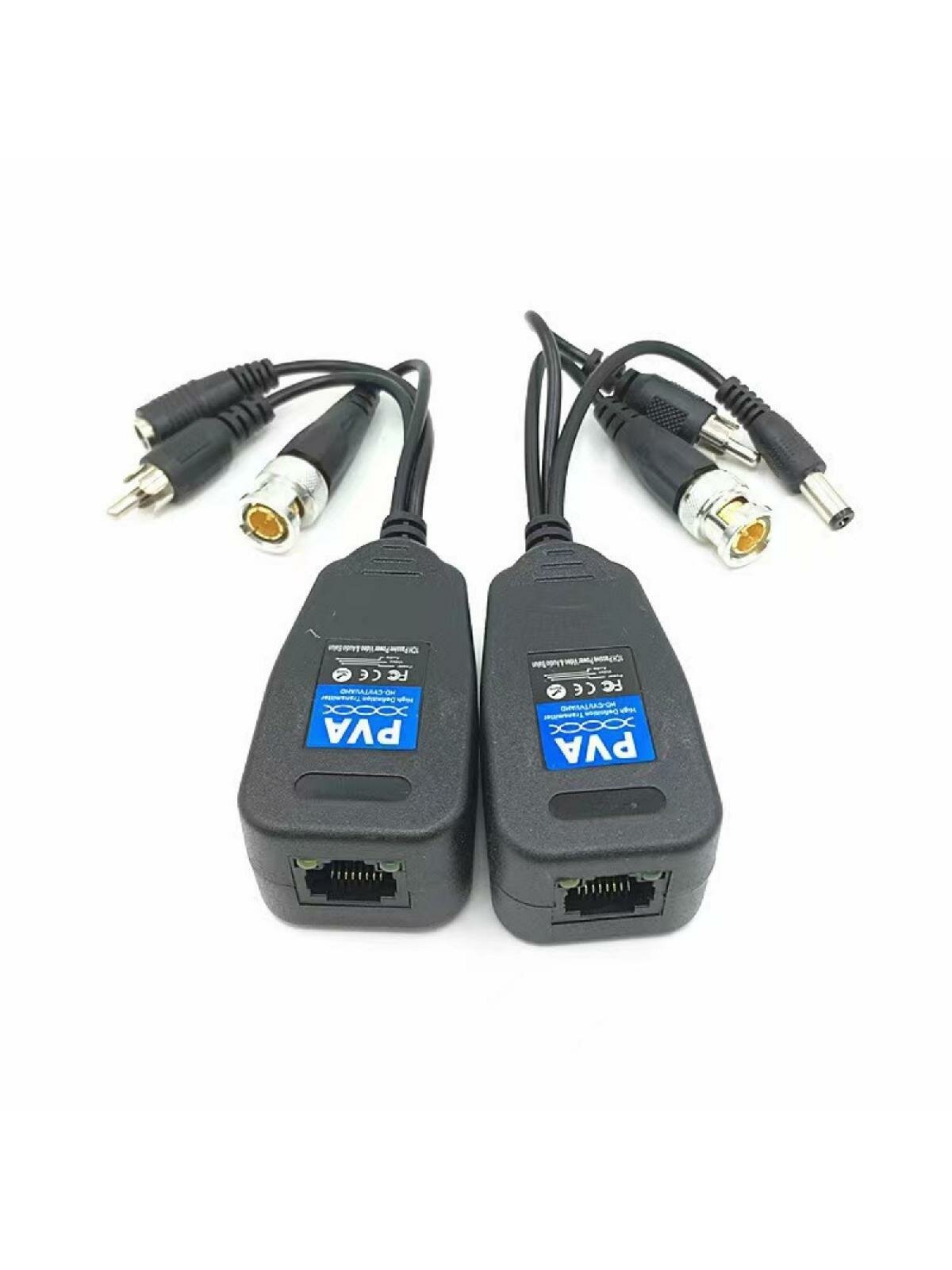 Видео + аудио + мощность передатчика "три в одном" по витой паре, коаксиального передатчика "три в одном"