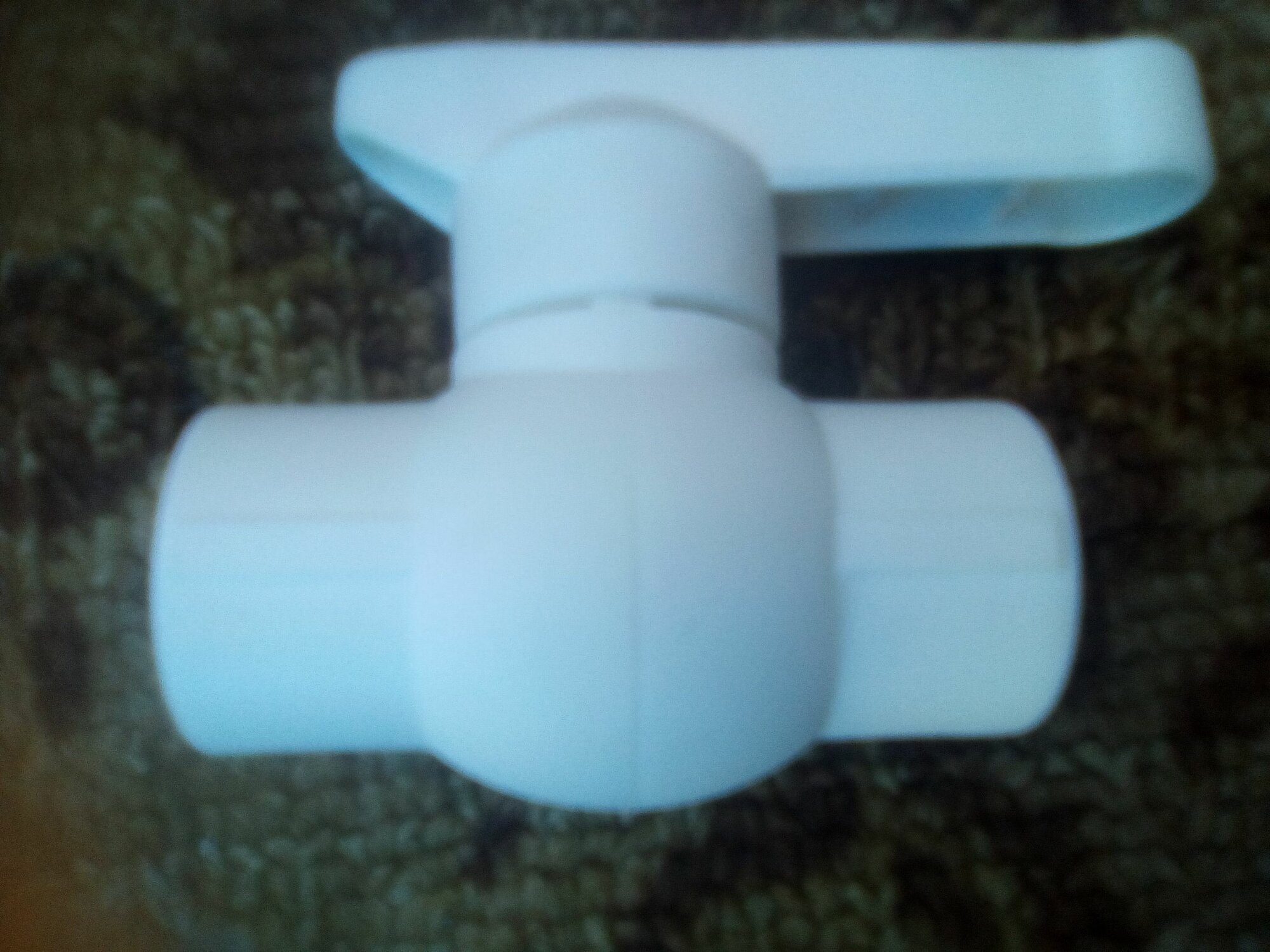 Кран шаровой "VIEIR" ппр (стандарт, белый) ф 25 мм (металл. шар)