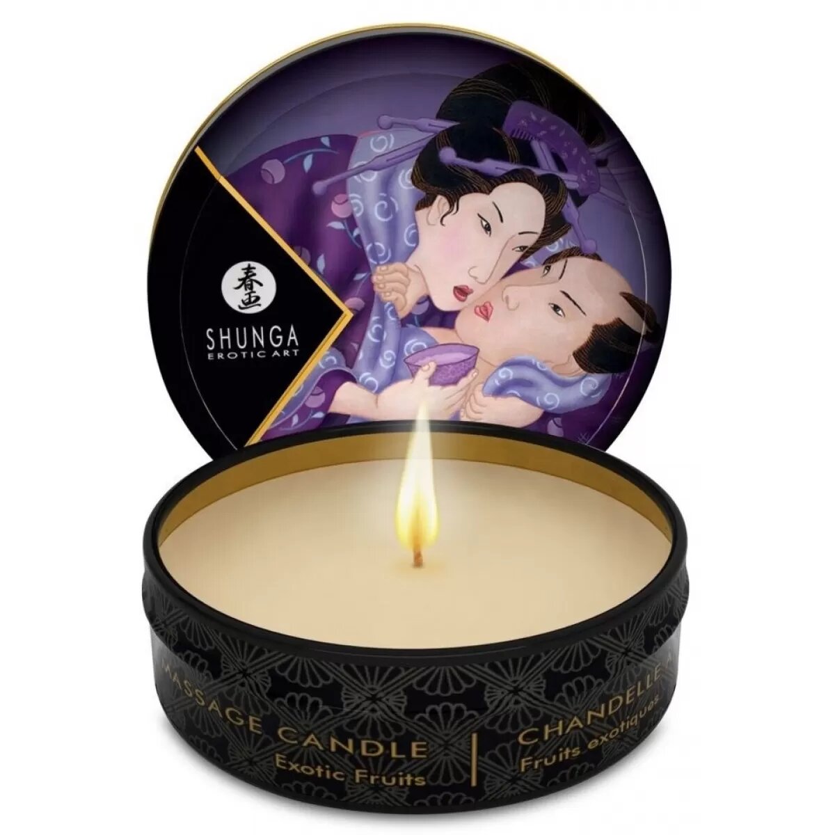Массажная свеча Exotic Fruits с ароматом экзотических фруктов - 30 мл
