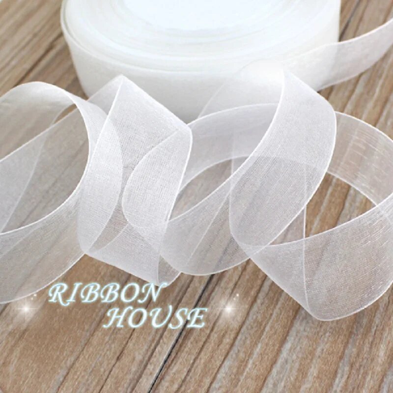 Ленты из органзы RIBBON HOUSE 25 мм, 50 ярдов