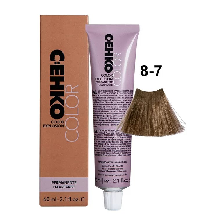 C: EHKO Color Explosion Color Explosion Крем-краска для волос 8/7 60 мл