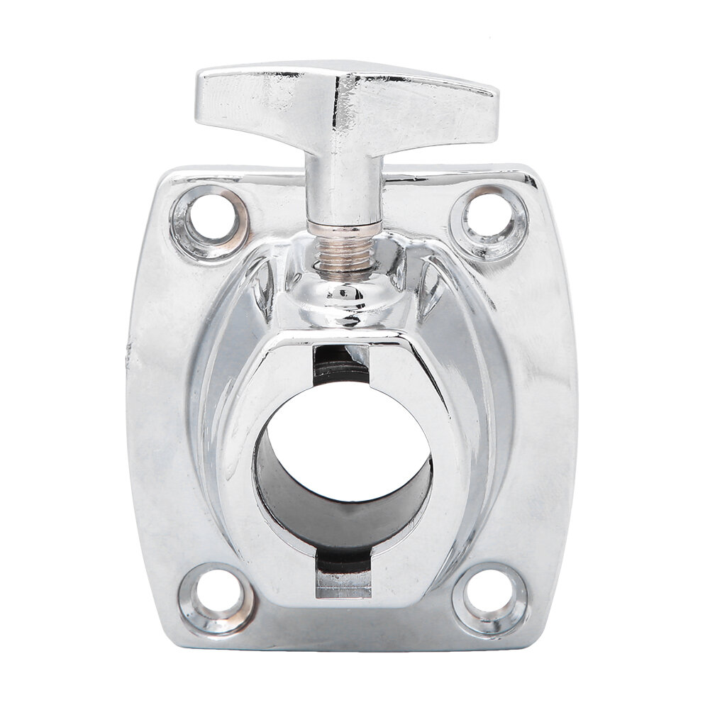 Основание набора барабанов из серебряного цинкового сплава, держатель тарелки, зажим, детали ударных инструментов, фурнитура для барабанов, аксессуары для барабанов