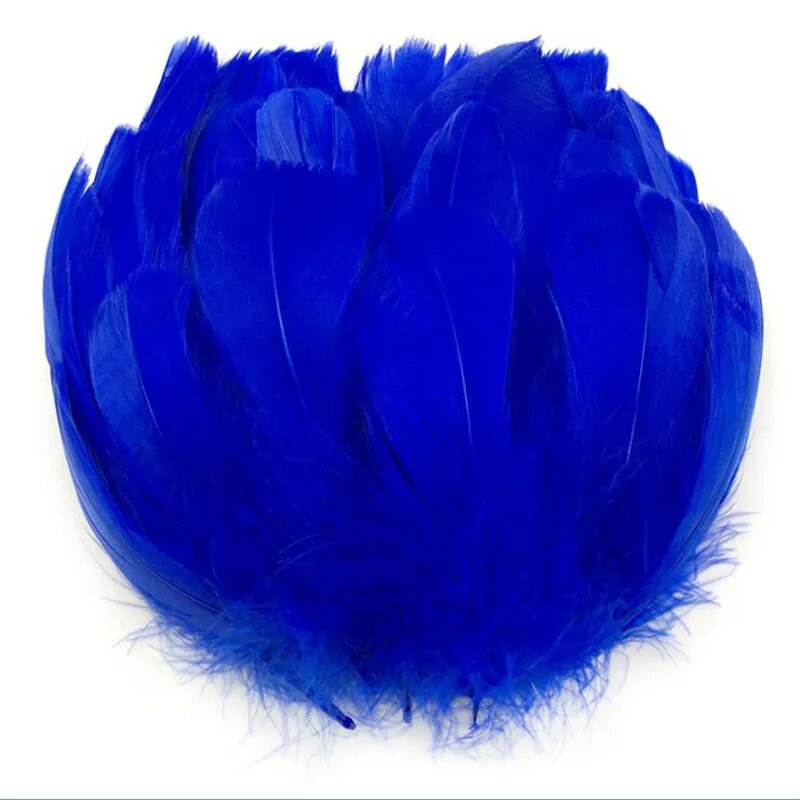 Синие гусиные перья Royal Blue, 100 шт.