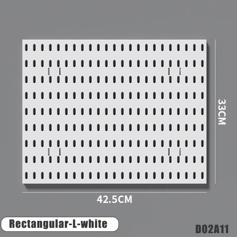 Комплект A вертикальное хранилище для перфорированной доски Белый, D02A11