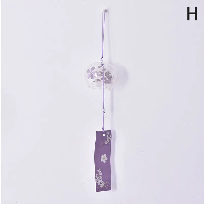 Стеклянные колокольчики вишня Сиреневый, H