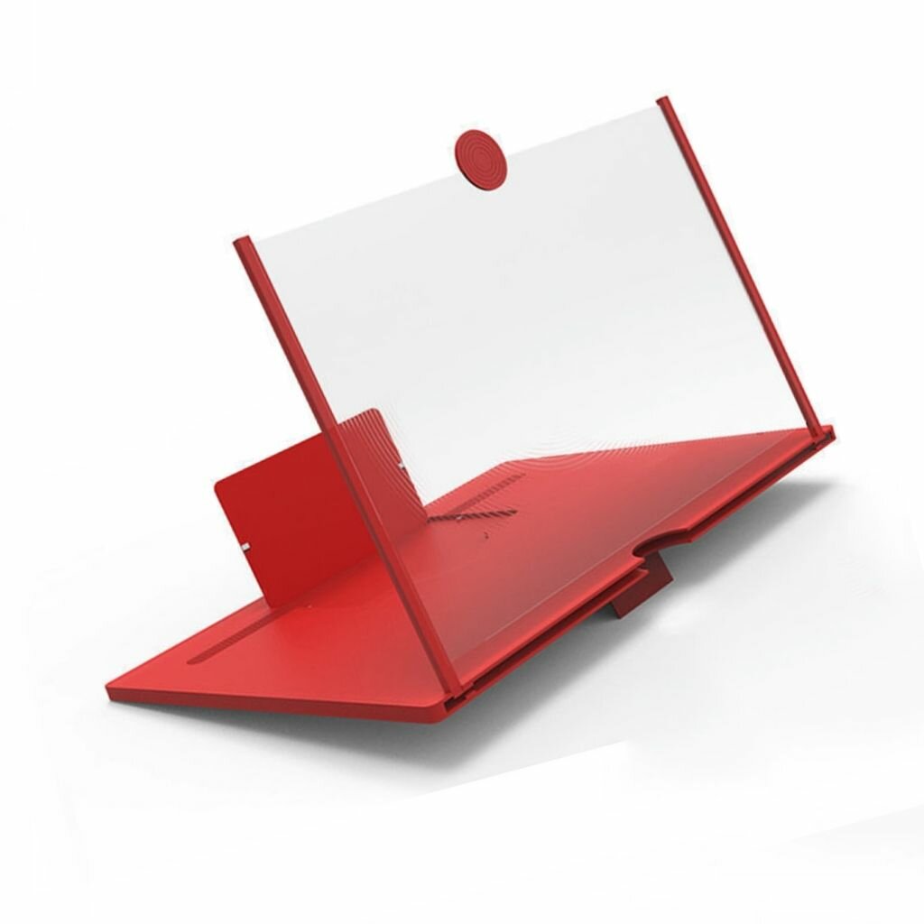 Выдвижной горизонтальный экран HD-видео усилитель экрана мобильного телефона для защиты глаз от синего света 12-дюймовый-красный